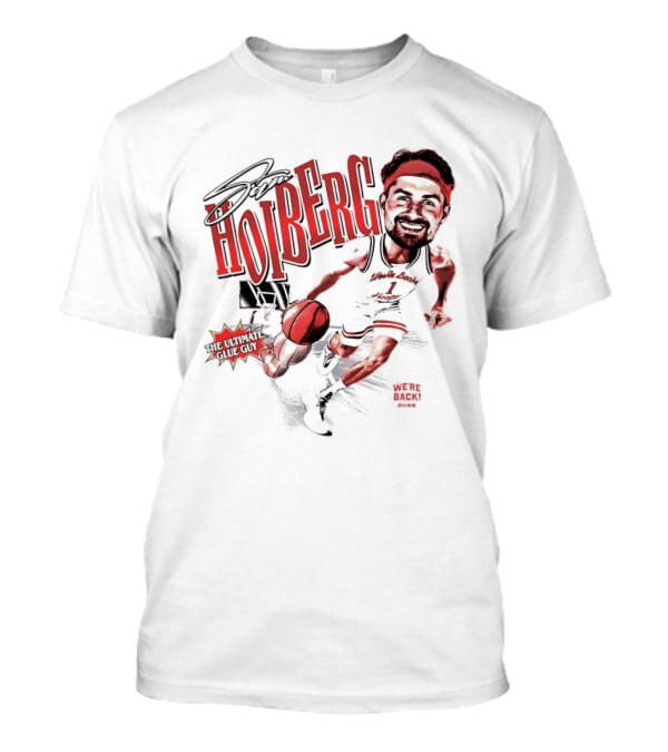 Sam Hoiberg Nebraska Cornhuskers Basketball Player Dribbling T-Shirt