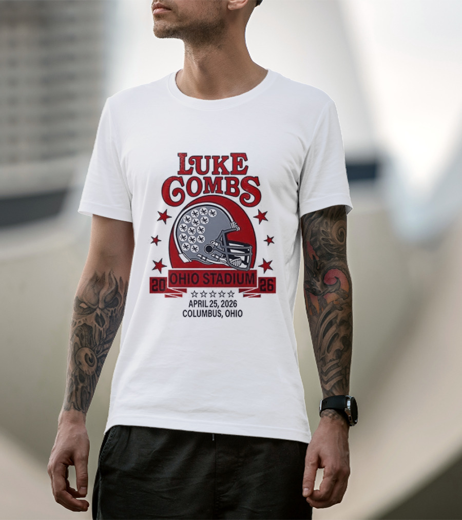 Luke Combs Ohio Stadium 2026 My Kinda Saturday Night Tour Buckeyes She Got The Best Of Me T-Shirt