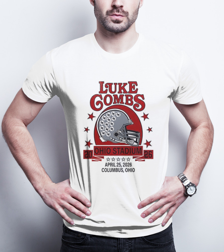 Luke Combs Ohio Stadium 2026 My Kinda Saturday Night Tour Buckeyes She Got The Best Of Me T-Shirt