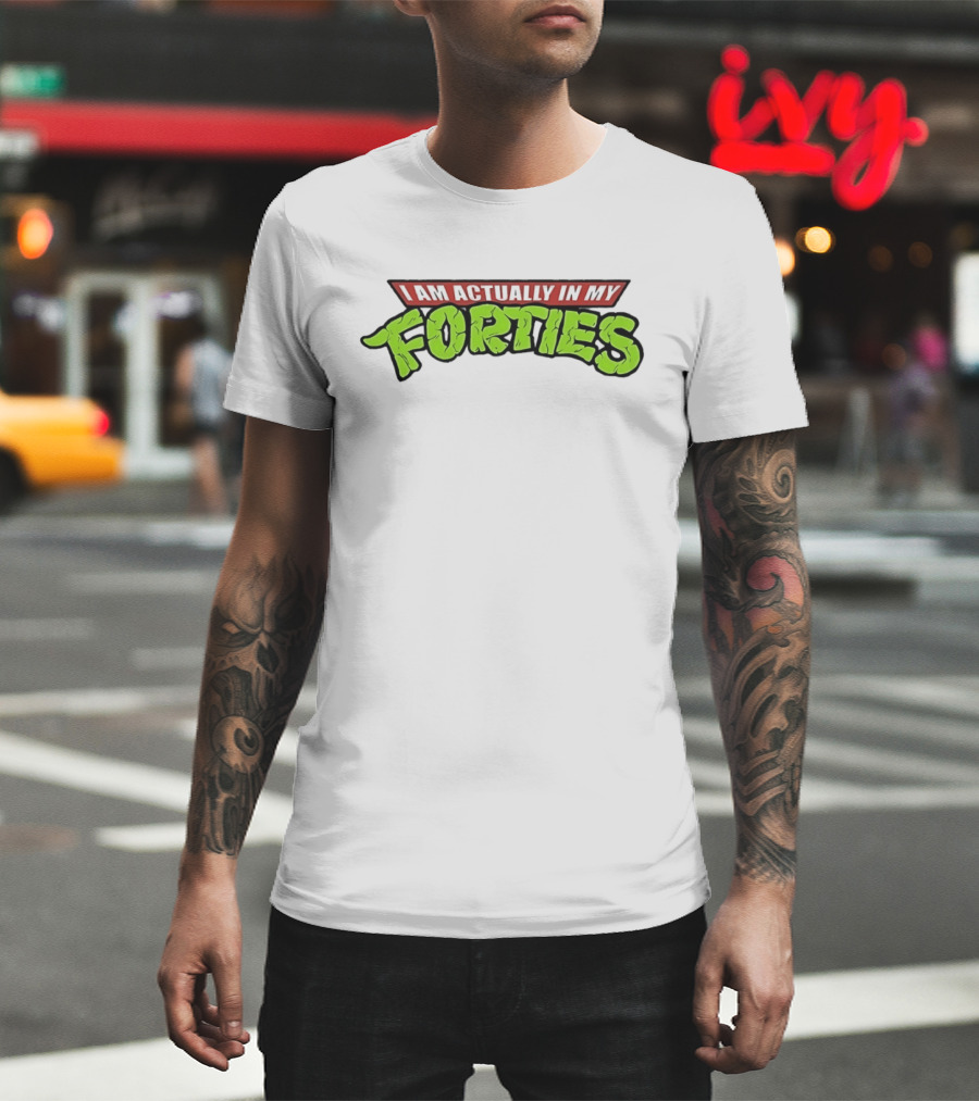 I Am Actually In My Forties Retro Hero T-Shirt