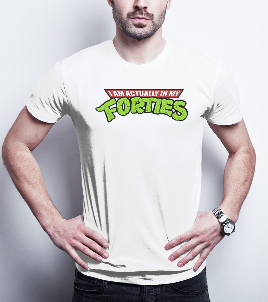 I Am Actually In My Forties Retro Hero T-Shirt