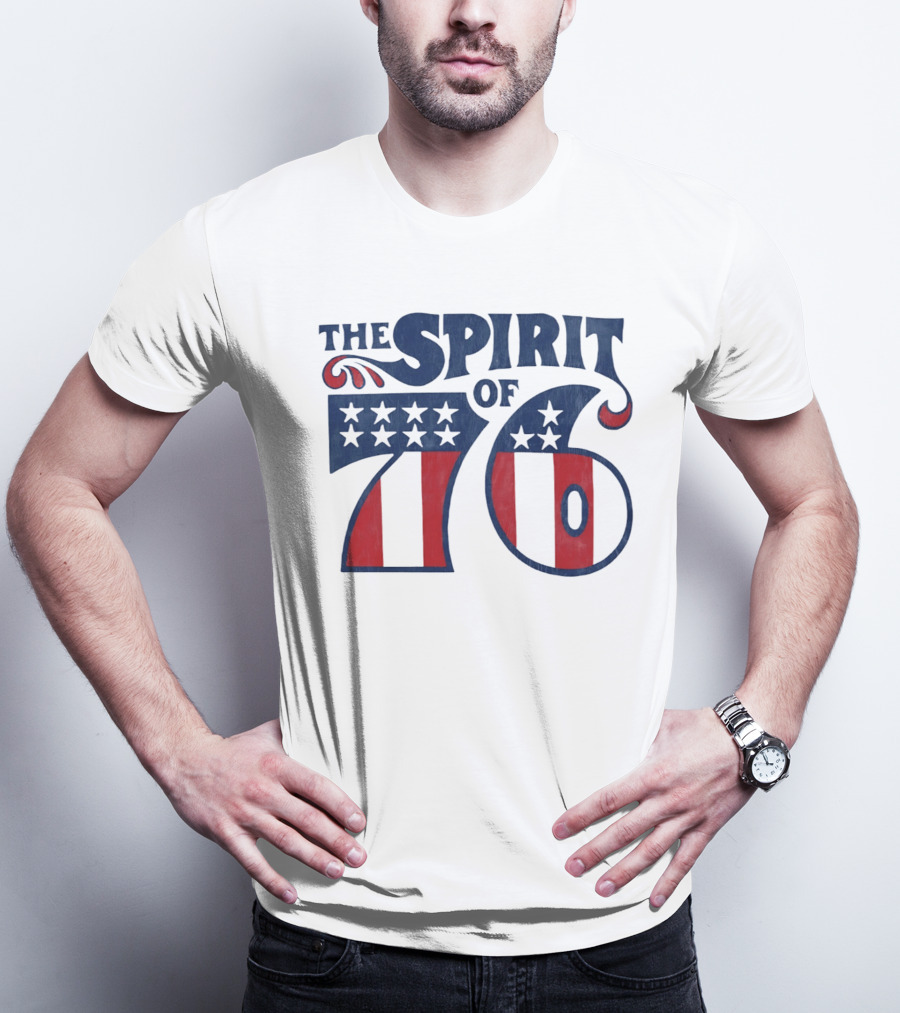 The Spirit Of 76 American Flag Stars And Stripes T-Shirt