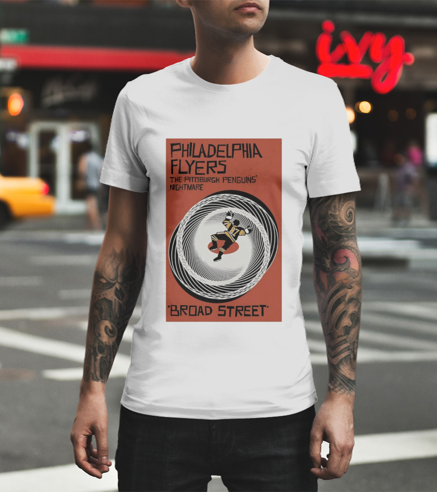 Philadelphia Flyers Broad Street Rivalry The Pittsburgh Penguins Nightmare T-Shirt