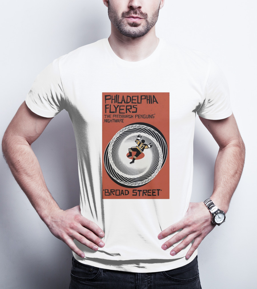 Philadelphia Flyers Broad Street Rivalry The Pittsburgh Penguins Nightmare T-Shirt