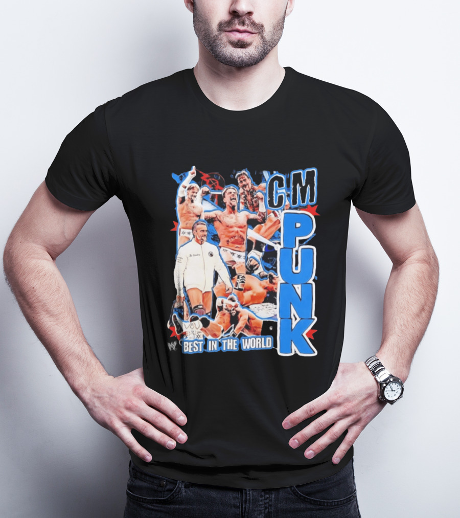 CM Punk Best In The World Pro Wrestling Collage CM Punk T-Shirt