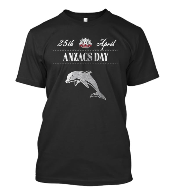 Dolphins NRL Anzacs Day Lest We Forget T-Shirt