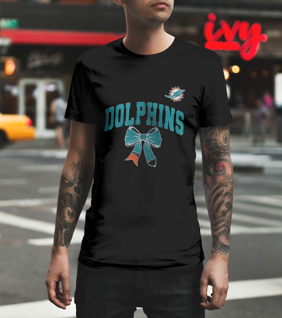 Miami Dolphins Dolphins Ribbon T-Shirt