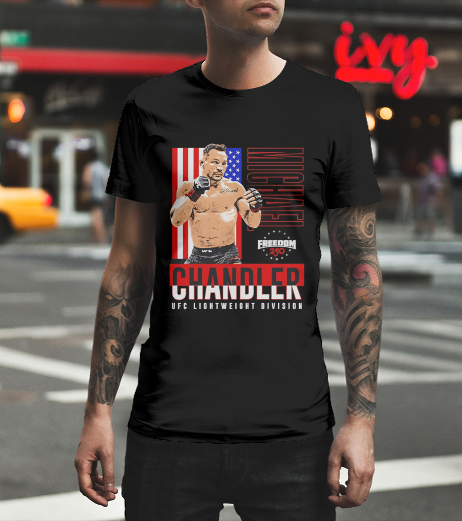 Michael Chandler UFC 250 Blessed American Flag T-Shirt