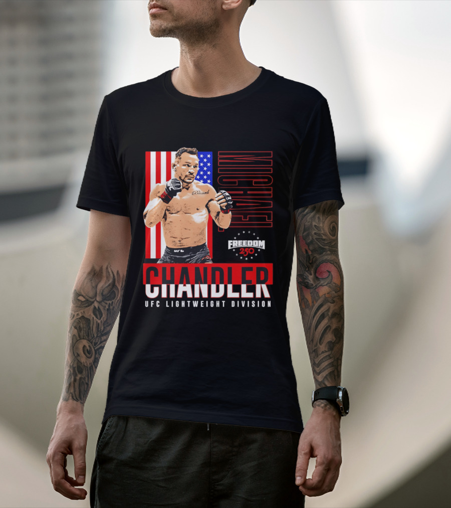 Michael Chandler UFC 250 Blessed American Flag T-Shirt