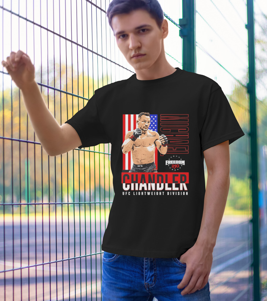 Michael Chandler UFC 250 Blessed American Flag T-Shirt