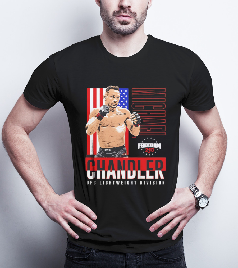 Michael Chandler UFC 250 Blessed American Flag T-Shirt