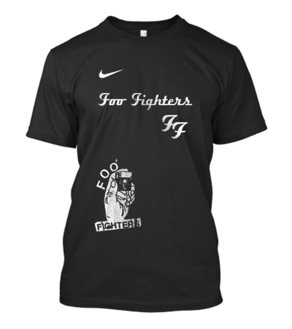Foo Fighters Nike Do You Love Rock N Roll Skull Tattoo T-Shirt
