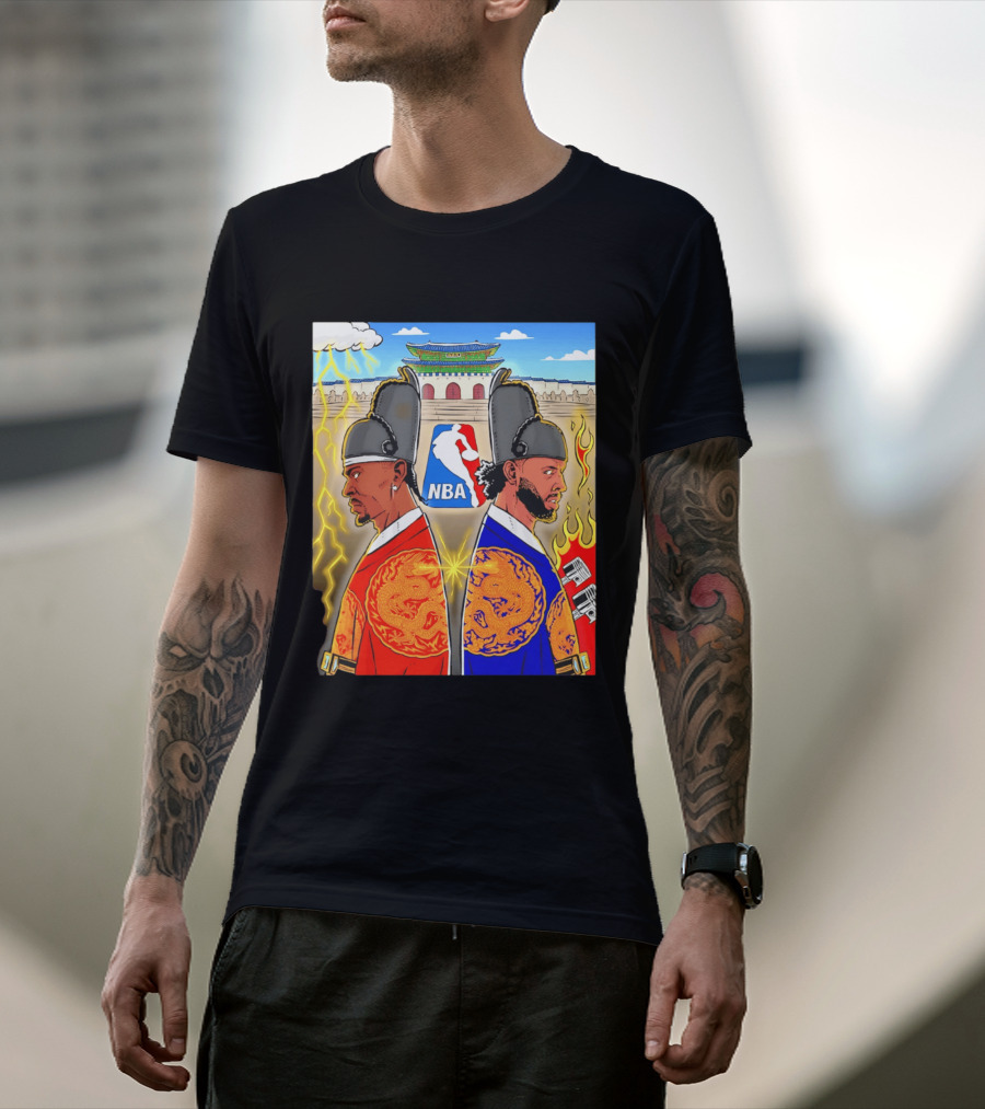 Shai Gilgeous Alexander Cade Cunningham 2026 NBA Korea Dragons Gyeongbokgung Palace T-Shirt