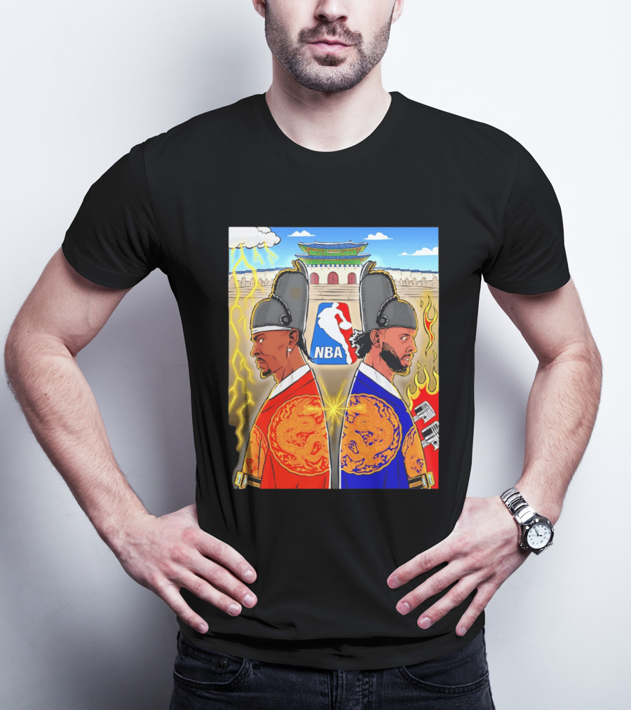 Shai Gilgeous Alexander Cade Cunningham 2026 NBA Korea Dragons Gyeongbokgung Palace T-Shirt
