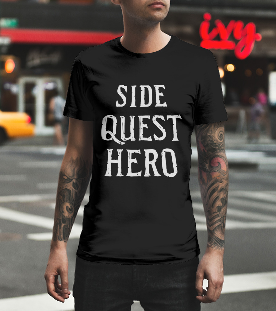 Side Quest Hero Gaming Adventure T-Shirt
