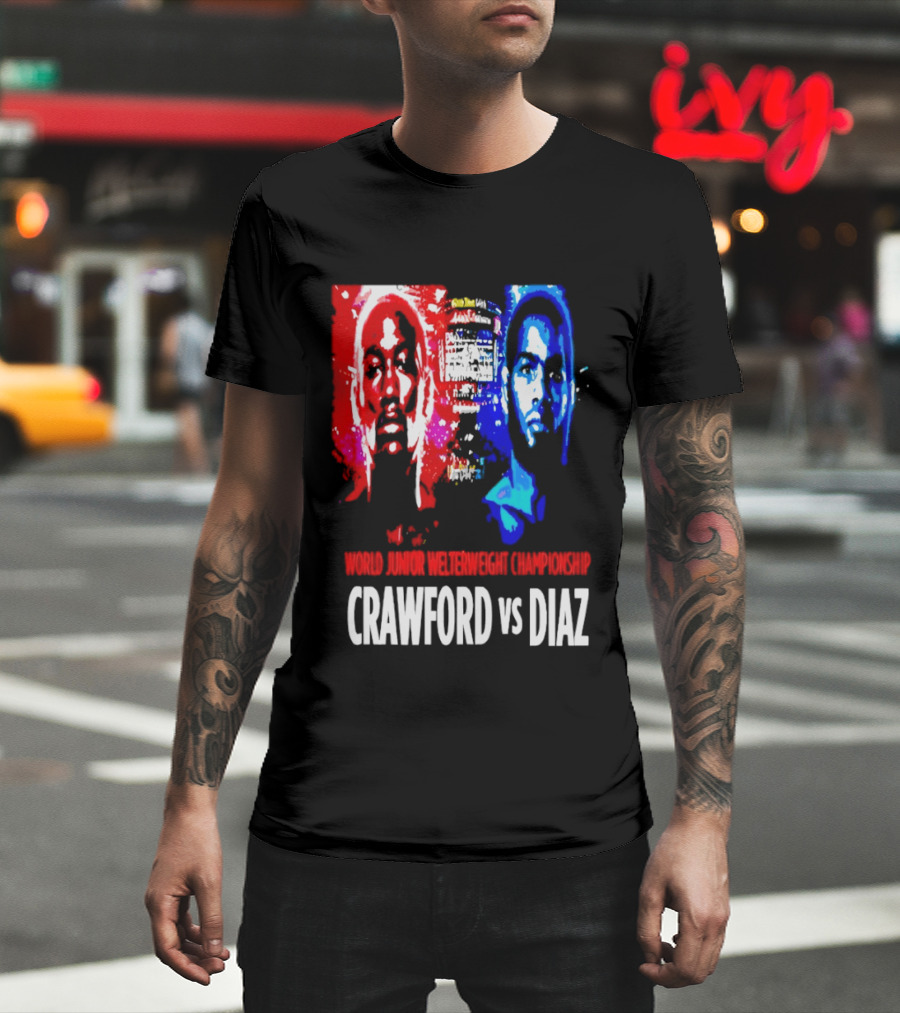 Crawford Vs Diaz World Junior Welterweight Championship Boxing T-Shirt