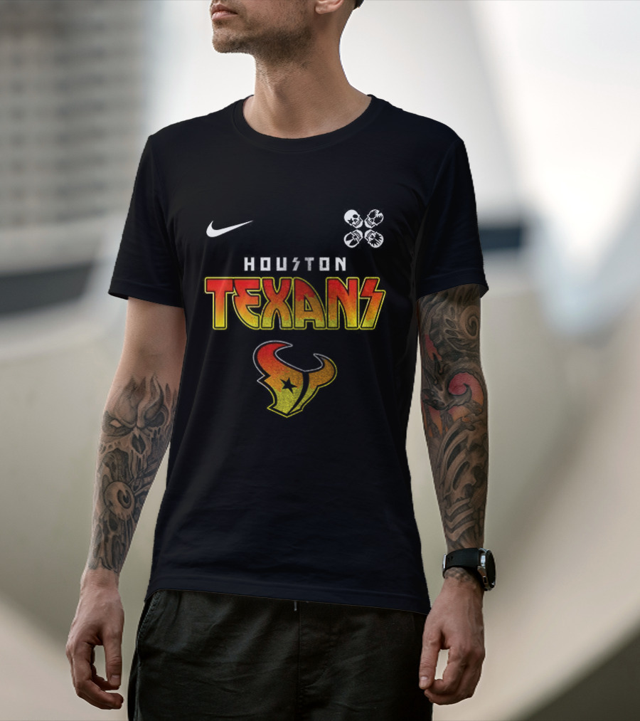 Houston Texans Rock And Roll All Nite Abbey Road Nike NFL Football Merchandising T-Shirt