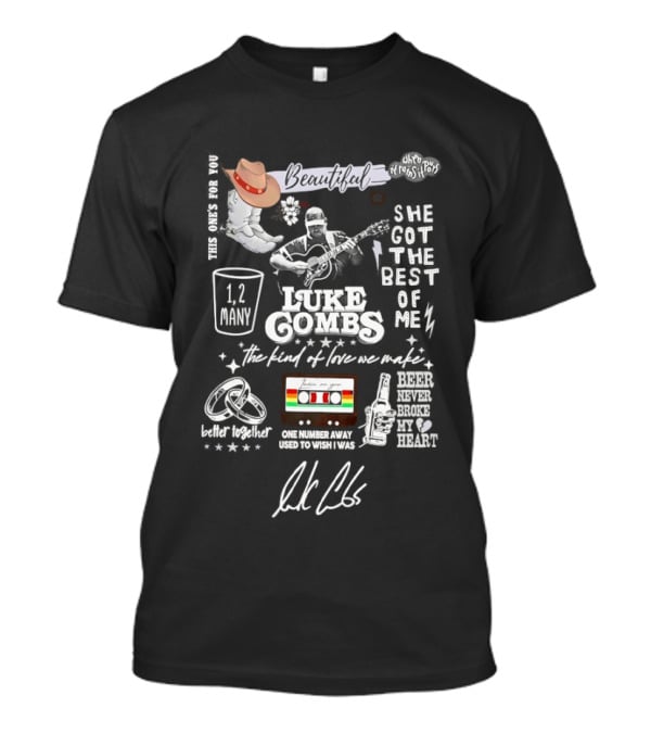 Ohio State Buckeyes Luke Combs The Kind Of Love We Make Signature Here's To The Heart T-Shirt