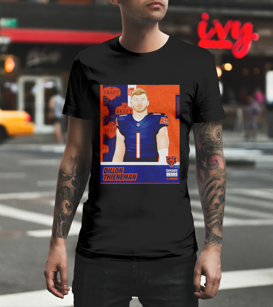 NFL 2026 Draft Chicago Bears Dillon Thieneman Oregon T-Shirt