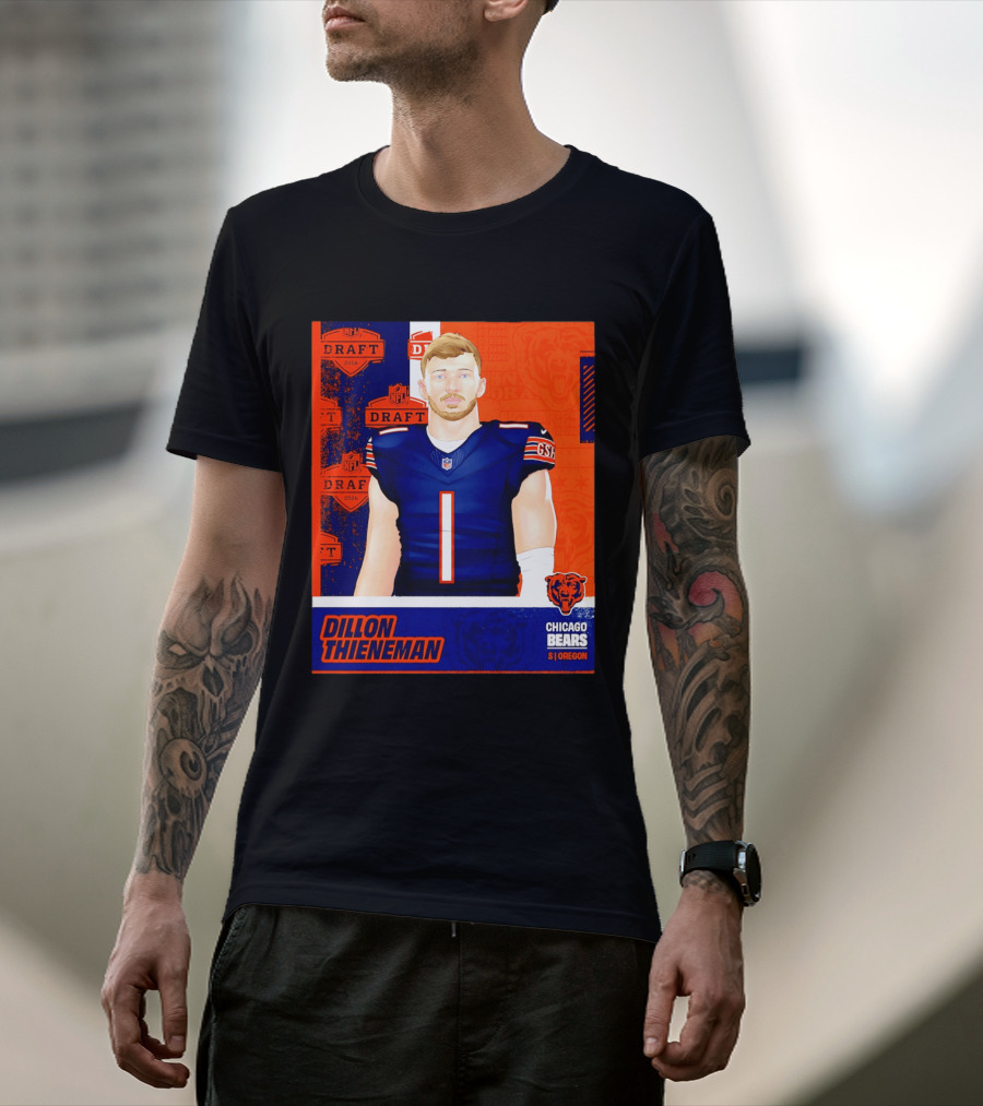 NFL 2026 Draft Chicago Bears Dillon Thieneman Oregon T-Shirt