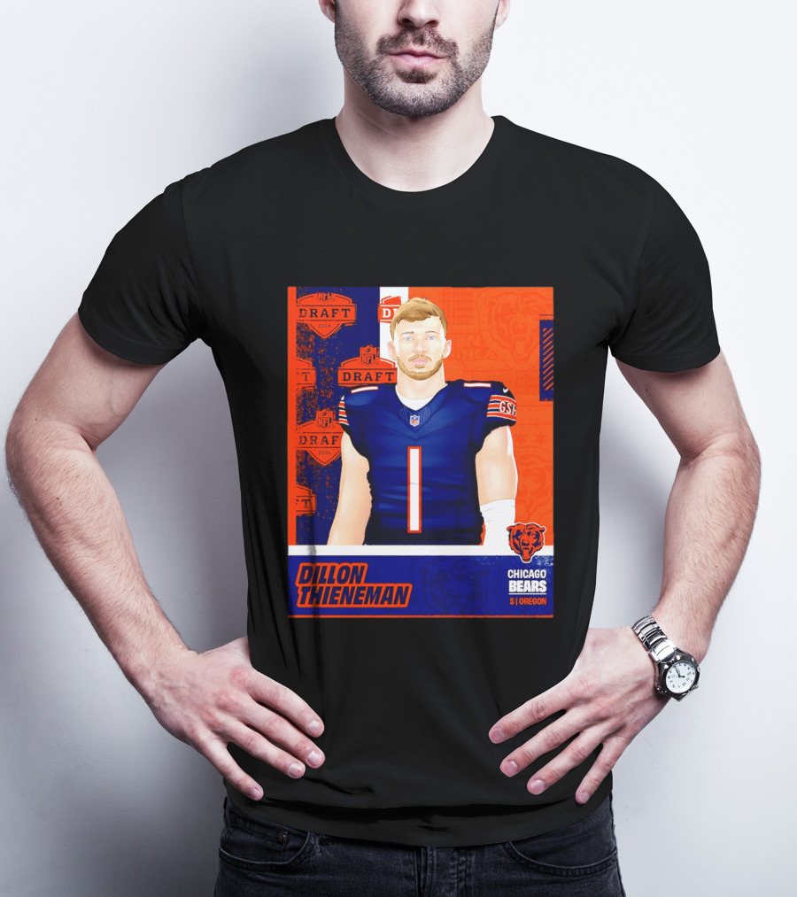 NFL 2026 Draft Chicago Bears Dillon Thieneman Oregon T-Shirt