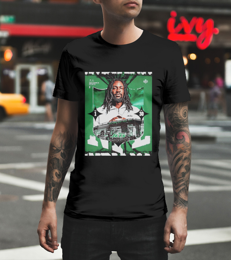 Omar Cooper Jr. Wide Receiver New York Jets 2026 Draft Pick 1 MetLife Stadium T-Shirt