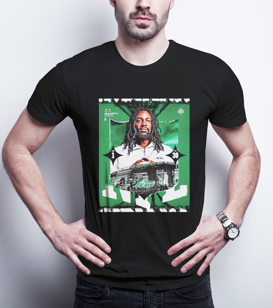 Omar Cooper Jr. Wide Receiver New York Jets 2026 Draft Pick 1 MetLife Stadium T-Shirt
