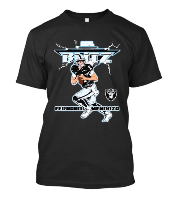 NFL Blitz Fernando Mendoza Las Vegas Raiders Player T-Shirt
