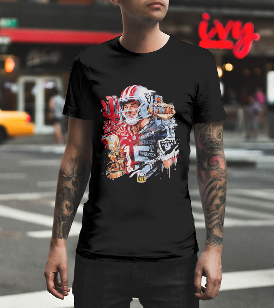 Las Vegas Raiders Welcome Fernando Mendoza Indiana Hoosiers NFL Raiders Football T-Shirt