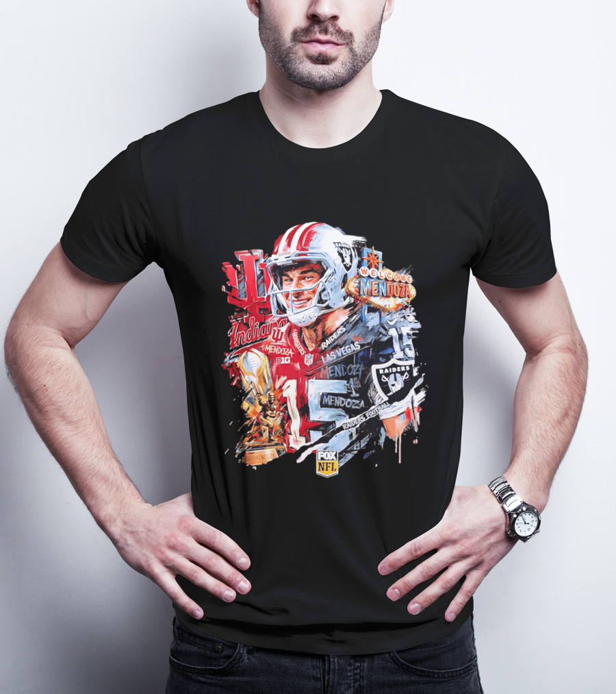 Las Vegas Raiders Welcome Fernando Mendoza Indiana Hoosiers NFL Raiders Football T-Shirt