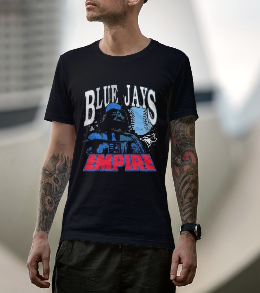 Star Wars MLB Crossover Blue Jays Empire Collaboration T-Shirt