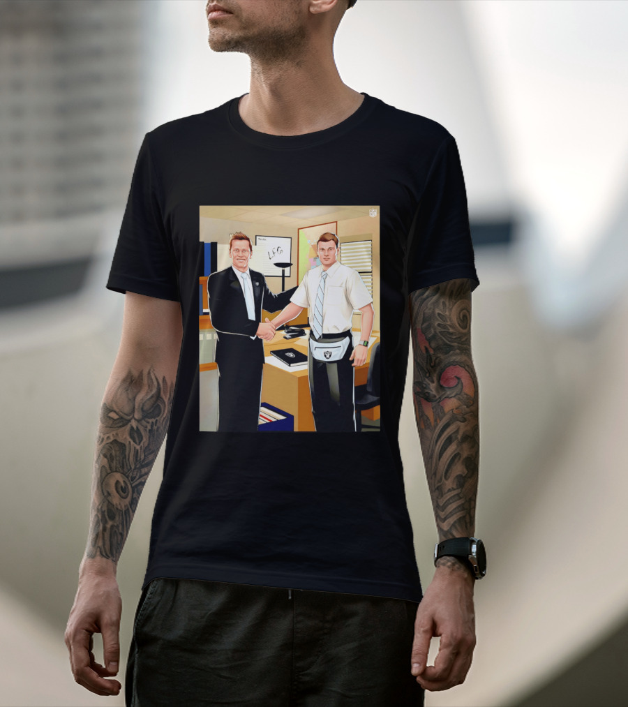 Fernando Mendoza Tom Brady Handshake NFL LFG Las Vegas Raiders T-Shirt