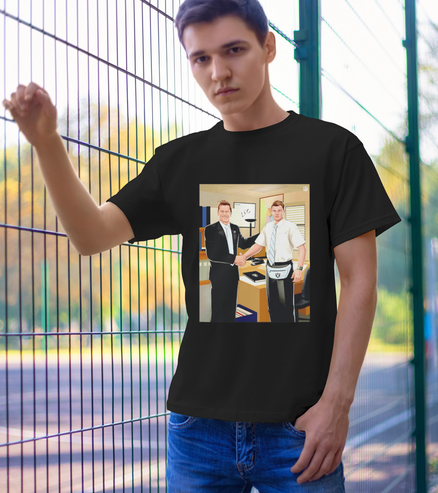 Fernando Mendoza Tom Brady Handshake NFL LFG Las Vegas Raiders T-Shirt