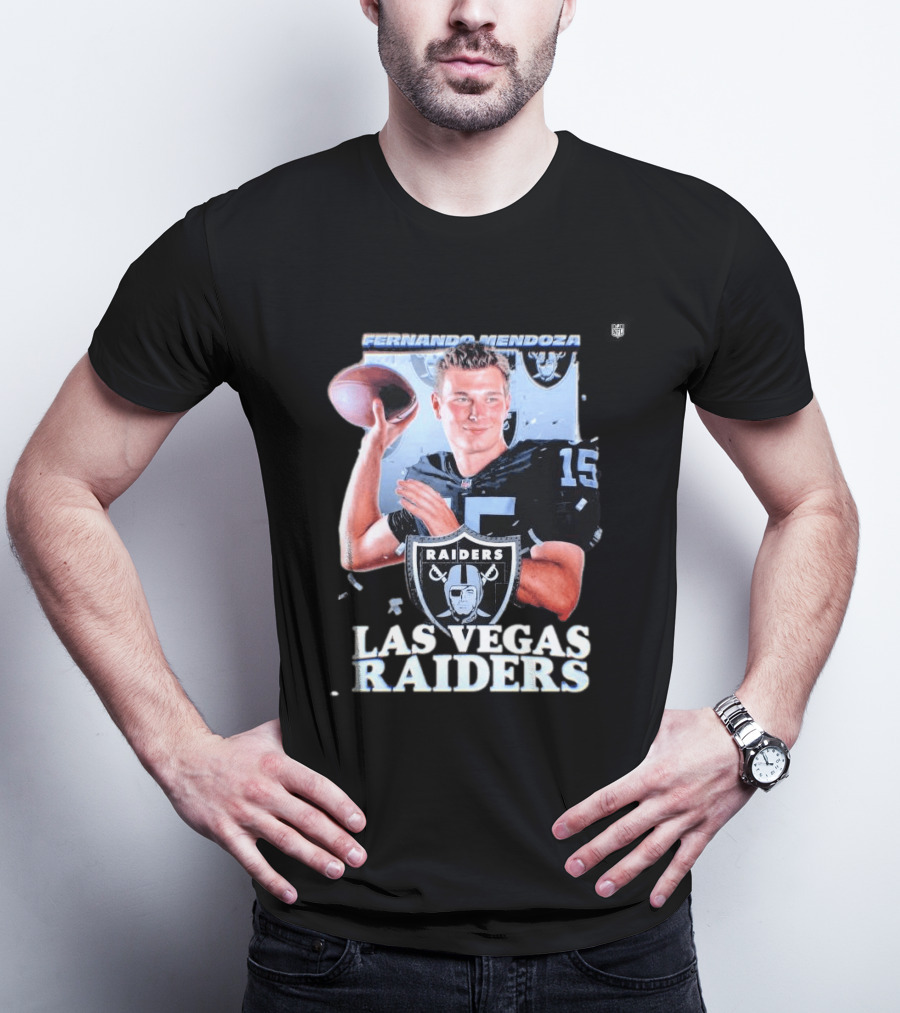 Fernando Mendoza Las Vegas Raiders Quarterback 2026 Mock Draft Prospect T-Shirt