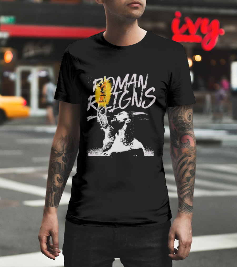 Roman Reigns WrestleMania 42 Champion 2026 Vegas Heavyweight T-Shirt
