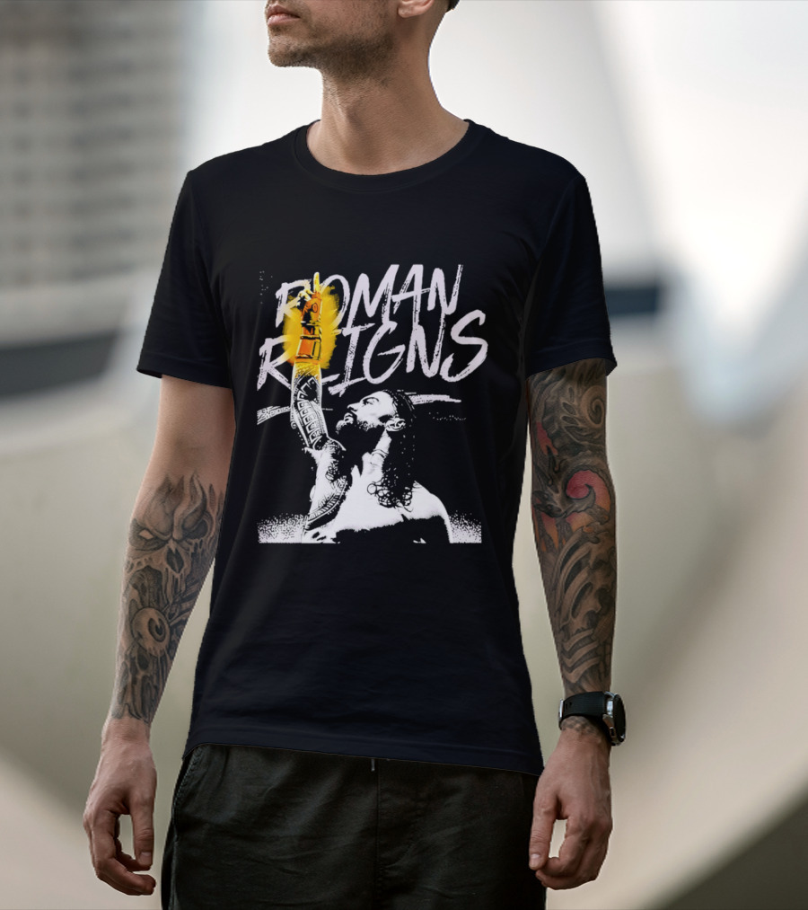 Roman Reigns WrestleMania 42 Champion 2026 Vegas Heavyweight T-Shirt