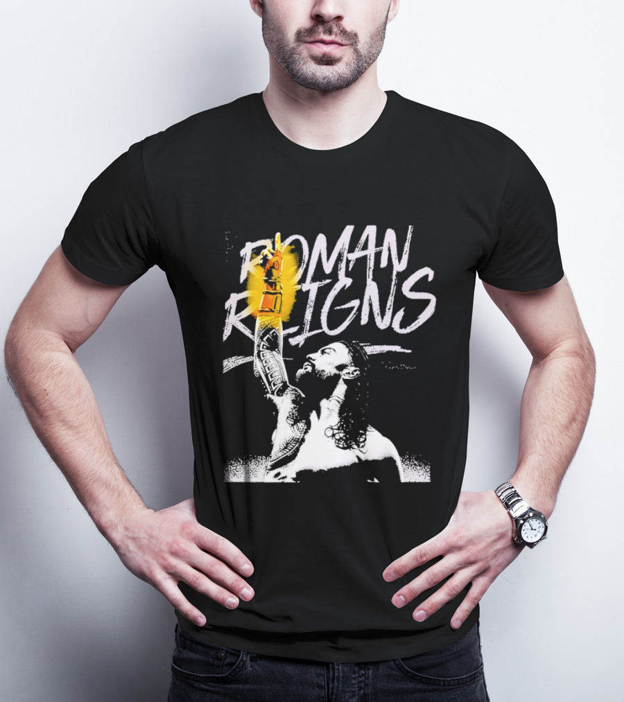 Roman Reigns WrestleMania 42 Champion 2026 Vegas Heavyweight T-Shirt