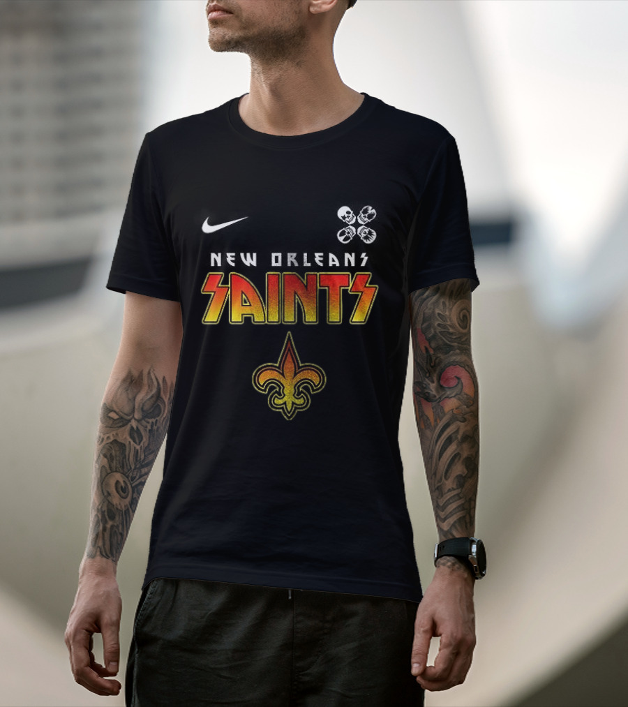 New Orleans Saints Rock And Roll Abbey Road T-Shirt
