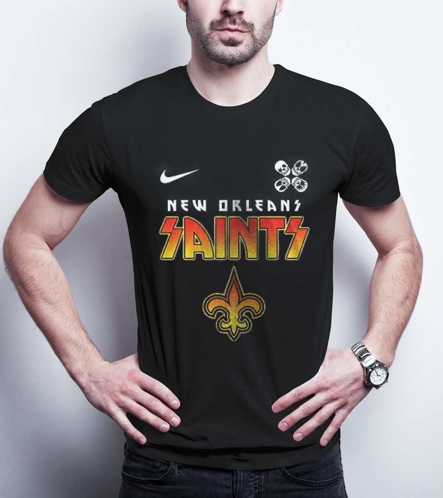 New Orleans Saints Rock And Roll Abbey Road T-Shirt
