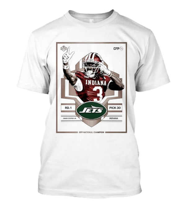 New York Jets First Round Draft Pick Omar Cooper Jr 33 Indiana 2026 T-Shirt