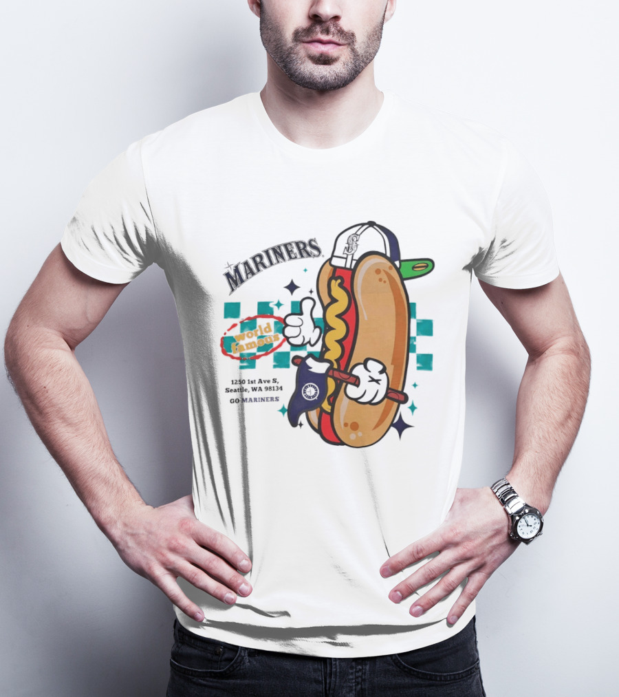 Mariners Concessions Classic Hot Dog Safeco Field Seattle WA #GoMariners T-Shirt