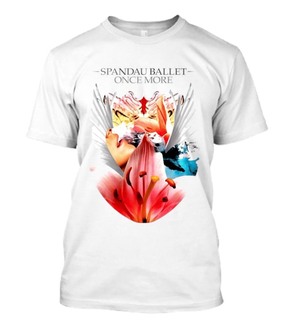 Spandau Ballet Once More Floral Abstract Wings T-Shirt