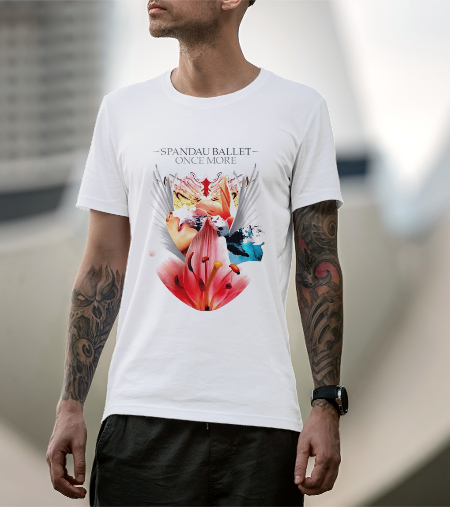 Spandau Ballet Once More Floral Abstract Wings T-Shirt