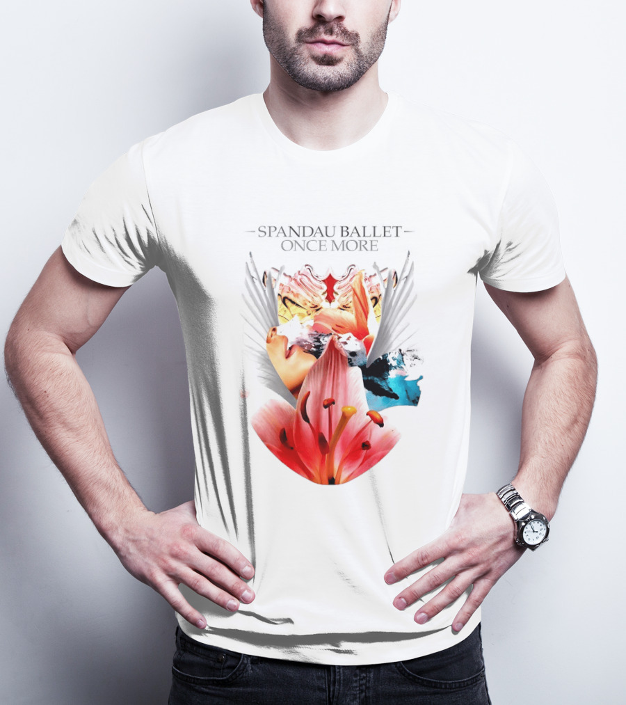 Spandau Ballet Once More Floral Abstract Wings T-Shirt