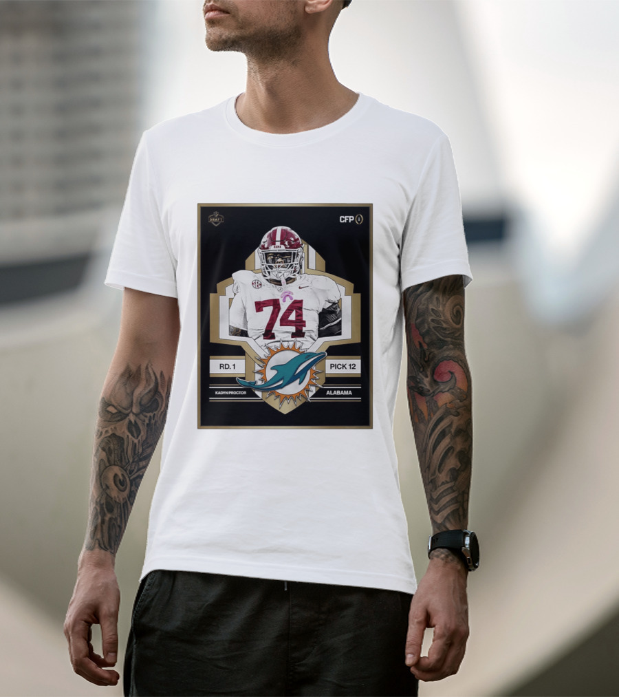 Kadyn Proctor Alabama Crimson Tide Pick 12 Draft 2026 T-Shirt