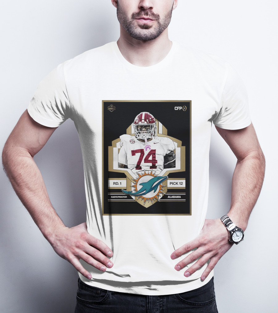 Kadyn Proctor Alabama Crimson Tide Pick 12 Draft 2026 T-Shirt