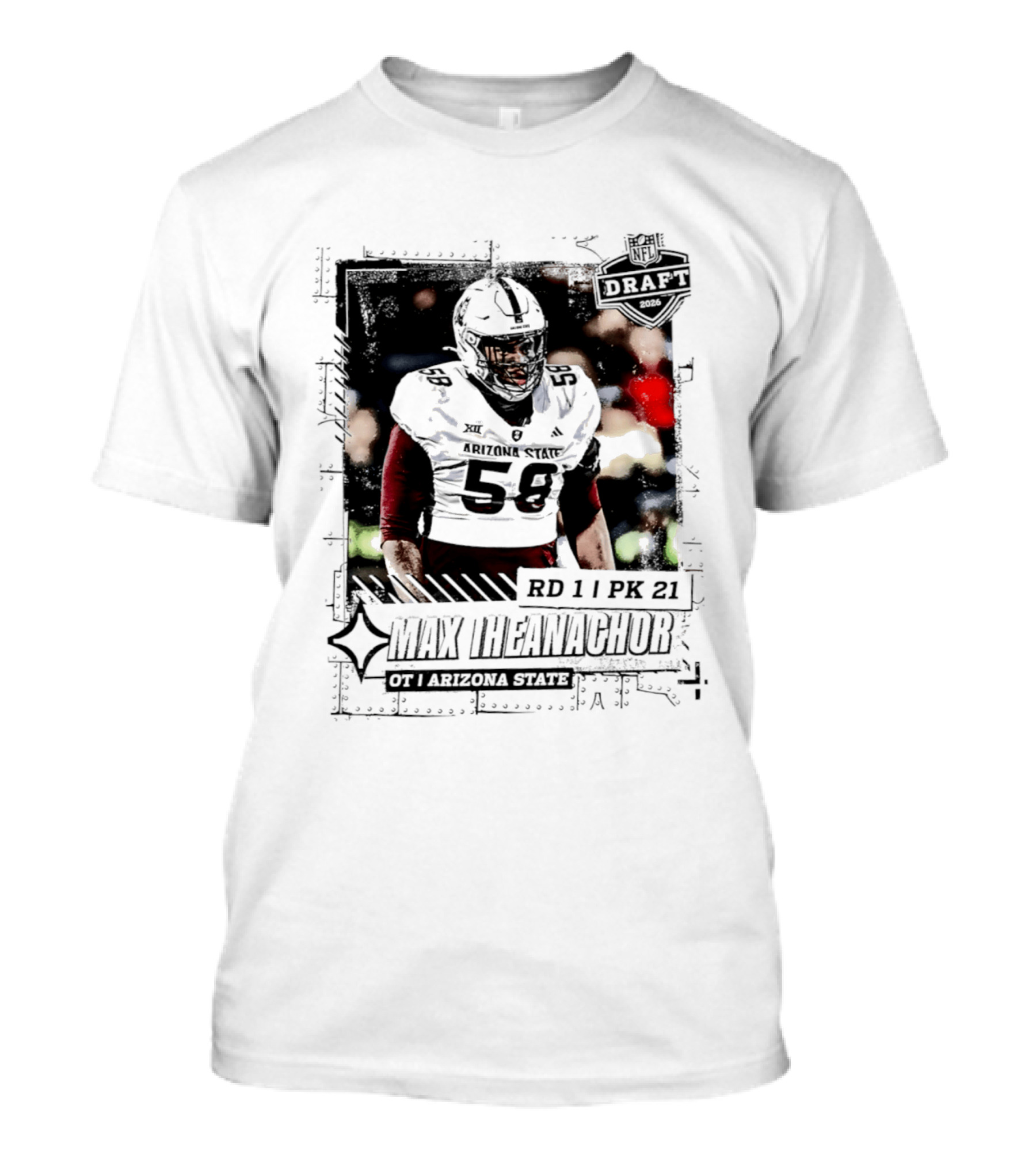 Max Iheanachor RD 11 PK 21 Arizona State Draft 2026 T-Shirt