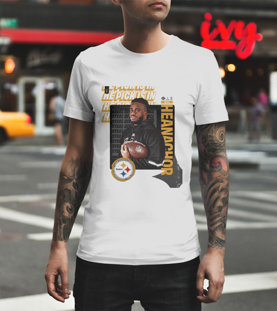 Max Iheanachor Steelers NFL Draft Round 1 Pick 21 2026 T-Shirt