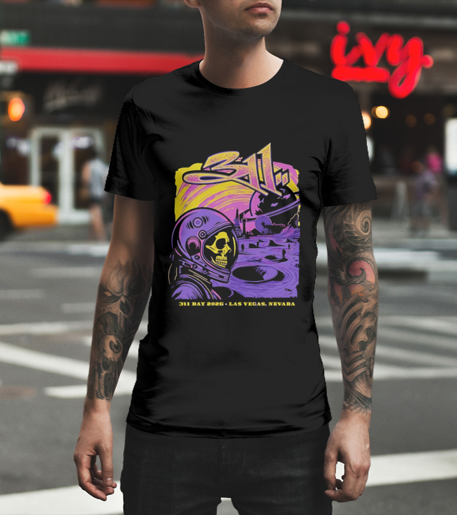 311 Astronaut Skull Event Las Vegas Nevada 2026 T-Shirt