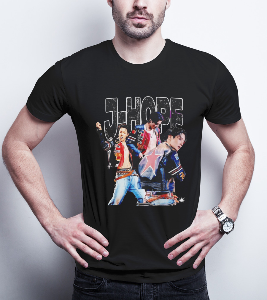 J Hope Korean Pop Star Vintage Jacket Aesthetic T-Shirt